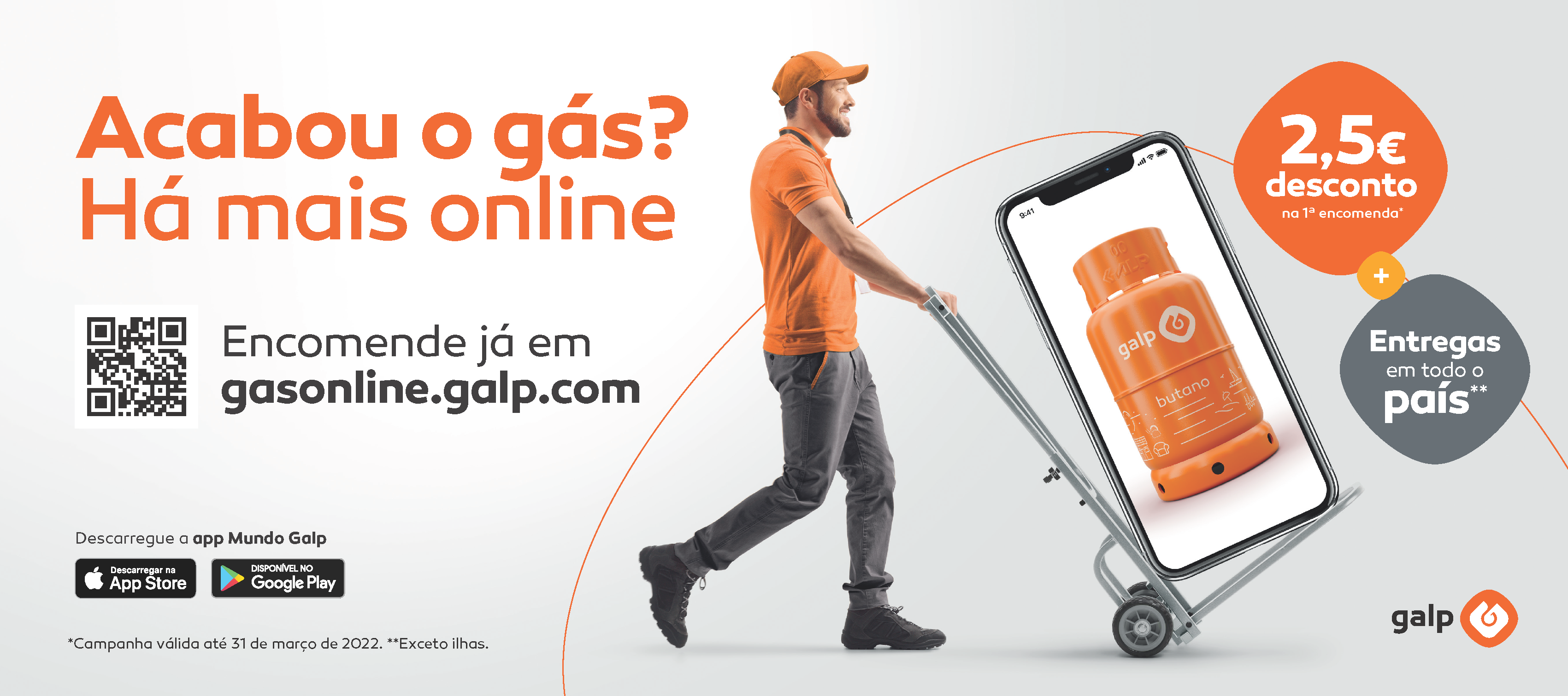 Galp lança novo site para a encomenda online de garrafas de gás
